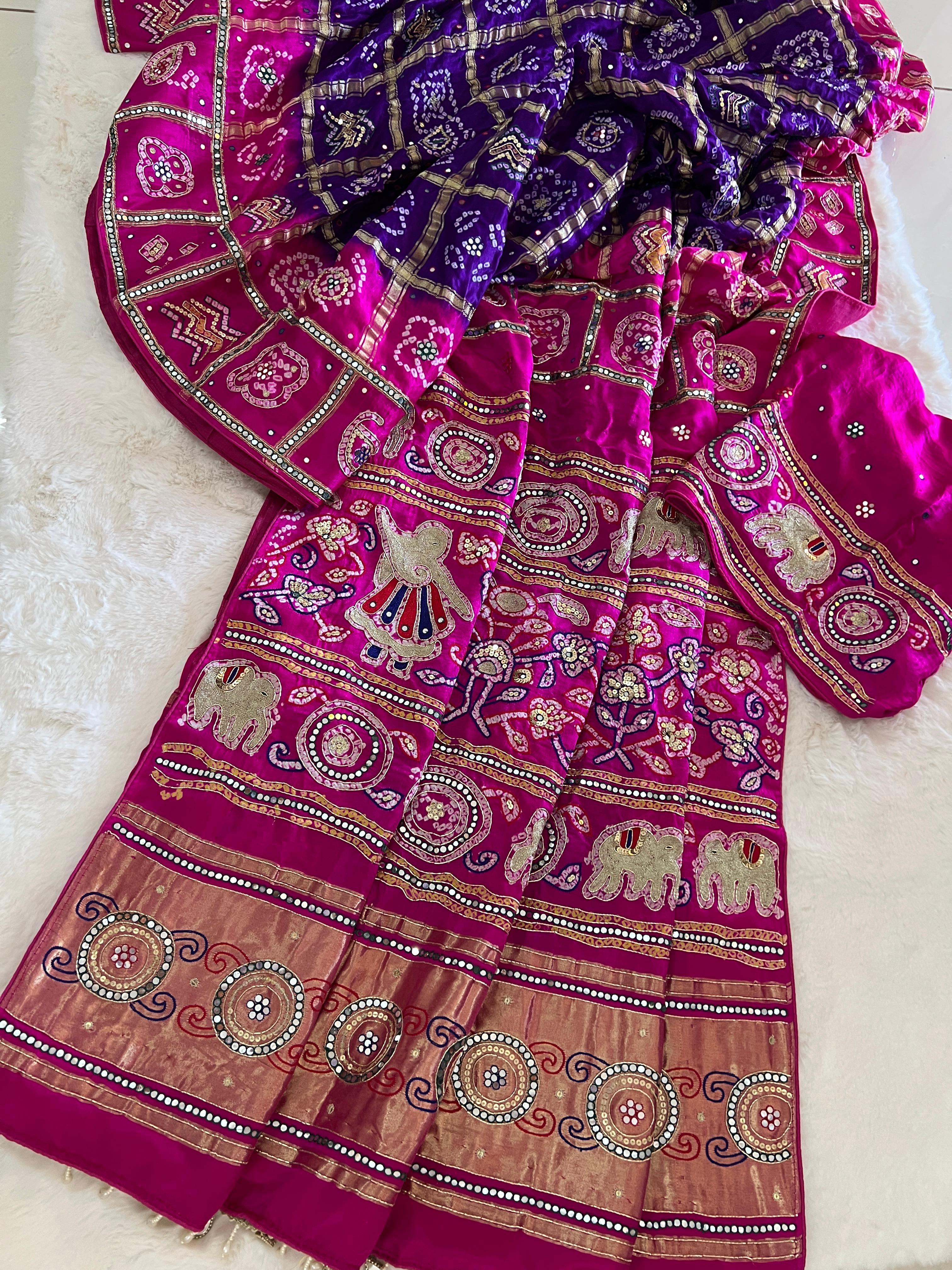 Maayra Edition – Gharchola Exclusive Saree – Gulabi Nagri By Garima