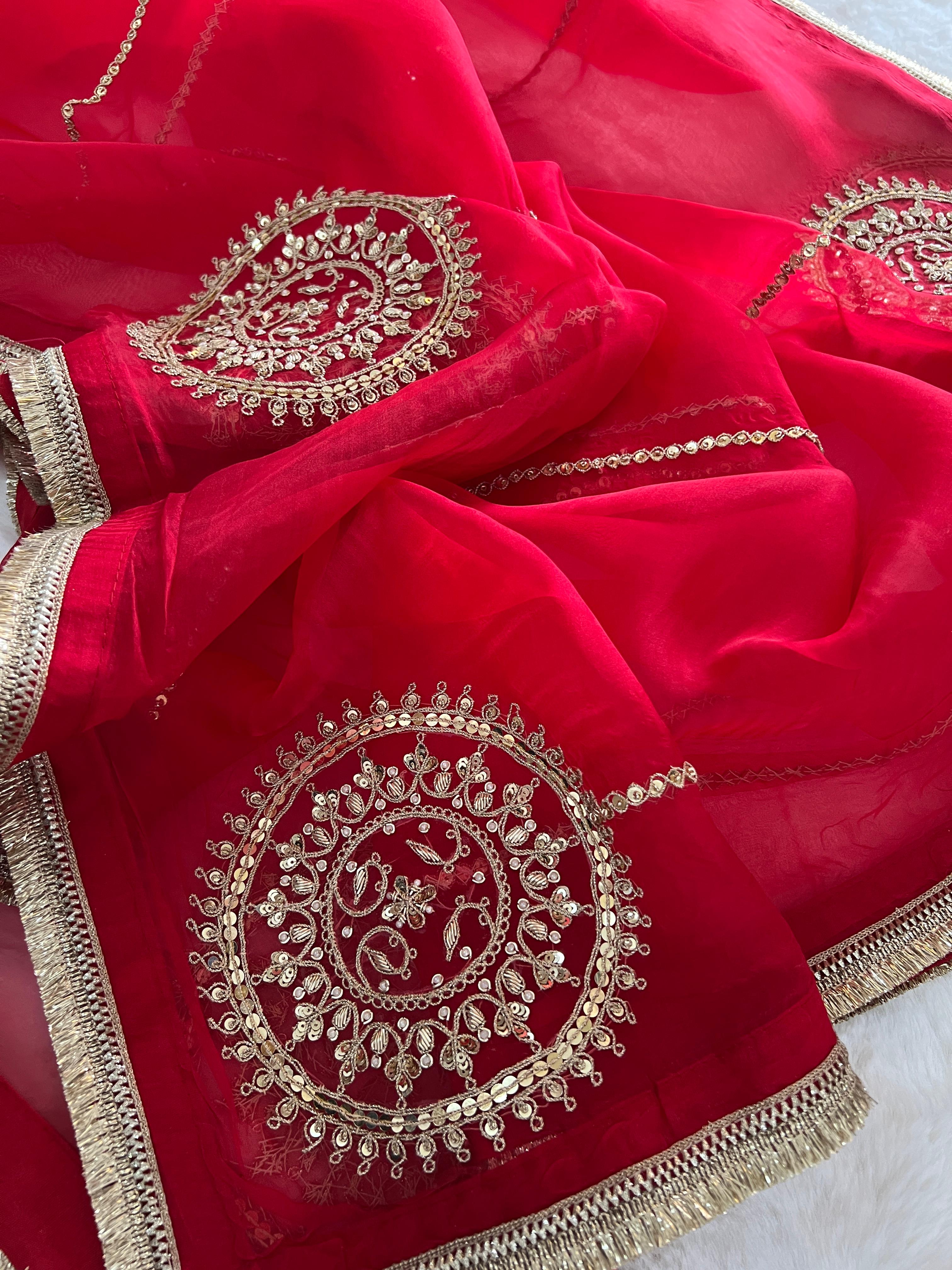 💞 Tyonhaar Ka Mela – Red Dupatta 💞 – Gulabi Nagri By Garima